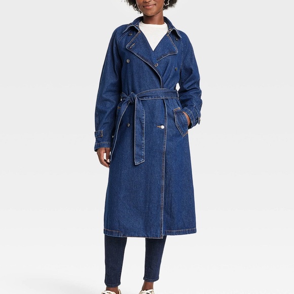Universal Thread | Jackets & Coats | Womens Denim Trench Coat Universal ...